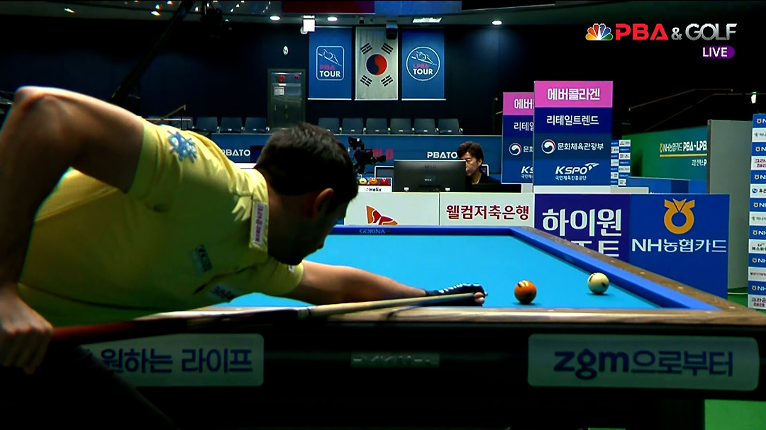 다음스포츠 | 옆돌리기 대회전으로 명승부를 끝내는 마르티네스, 16강 진출[NH농협카드 PBA챔피언십 24-25]