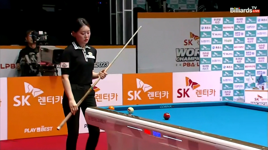 김보미 vs 이마리 32강 2세트 HL[SK렌터카 LPBA 월드챔피언십 2023] | 다음스포츠