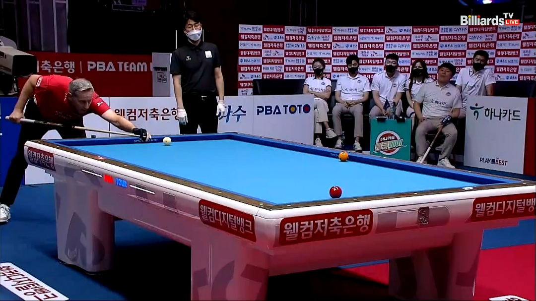 다음스포츠 | 정교한 스트록으로 세트 마무리하면서 6세트로 끌고 가는 SK렌터카[웰컴저축은행 PBA 팀리그 2022-202