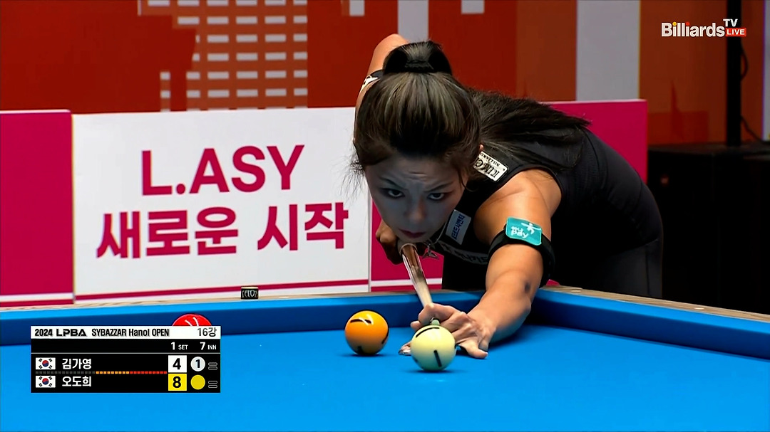 다음스포츠 | 7점 하이런!!순식간에 세트포인트 가는 김가영[2024 LPBA SYBAZZAR Hanoi]