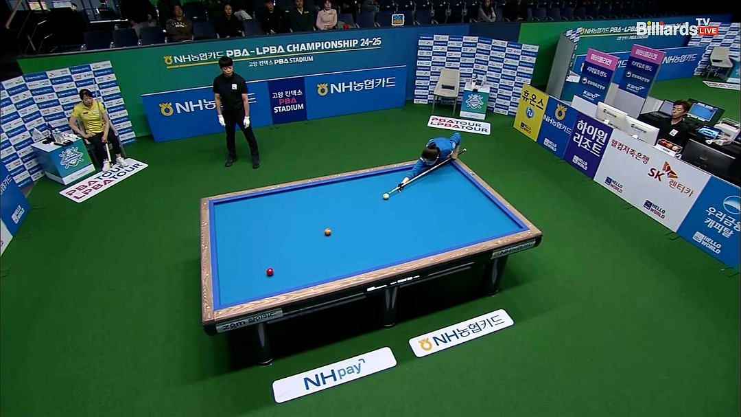 다음스포츠 | 멋진 세워치기 성공하며 8강 진출하는 차유람[NH농협카드 LPBA챔피언십 24-25]