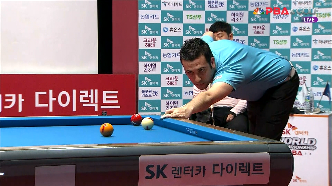 사파타 vs 노병찬 32강 3세트 HL[SK렌터카 PBA 월드챔피언십 2023] | 다음스포츠