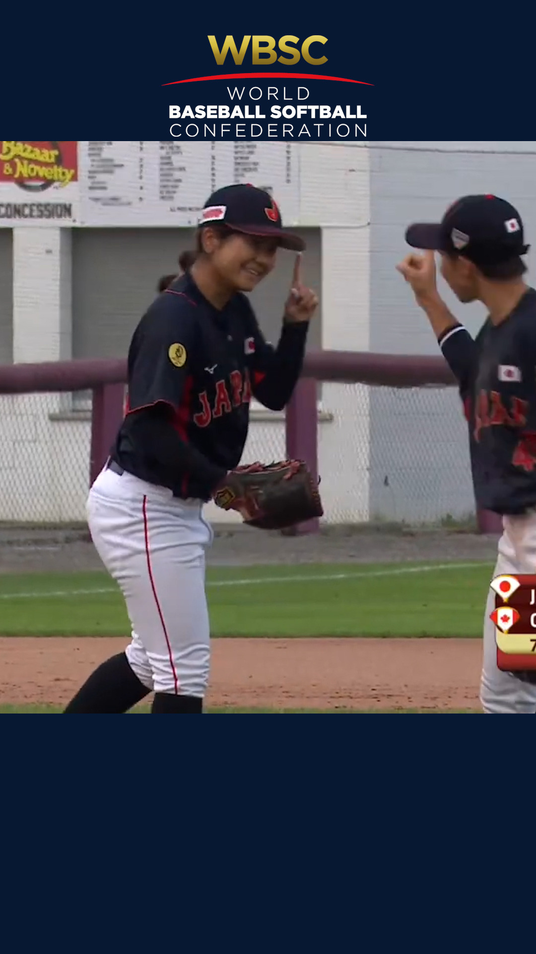 매우 지저분한 공을 던지는 일본 여자 야구 대표팀 투수 #WBSC #세계야구소프트볼연맹 #여자야구월드컵 - 오늘의 숏 beta