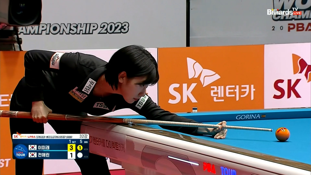 나이스샷!!환상적인 바운딩 성공하며 3연속득점하는 이미래[SK렌터카 LPBA 월드챔피언십 2023] | 다음스포츠