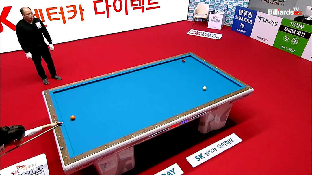 정확한 원뱅크 걸어치기 포함 4득점으로 역전하는 이우경[SK렌터카 LPBA 월드챔피언십 2023] | 다음스포츠