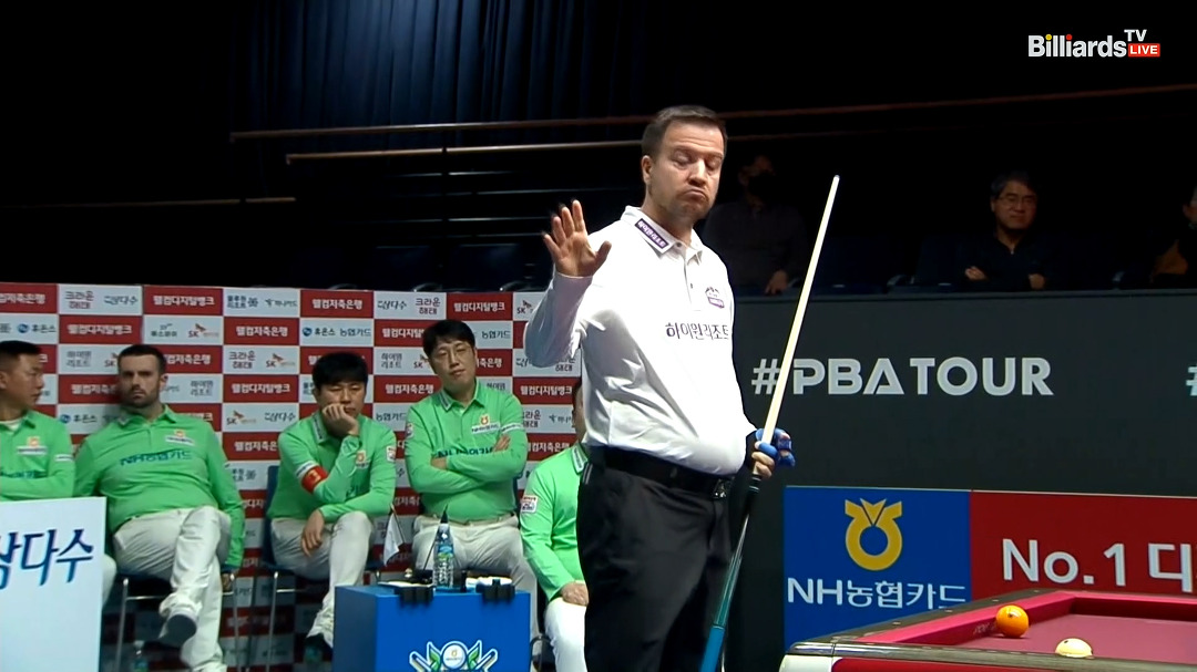 5점 하이런치며 갈길 바쁜 조재호를 붙잡는 체네트[웰컴저축은행 PBA 팀리그 23-24 5R] | 다음스포츠