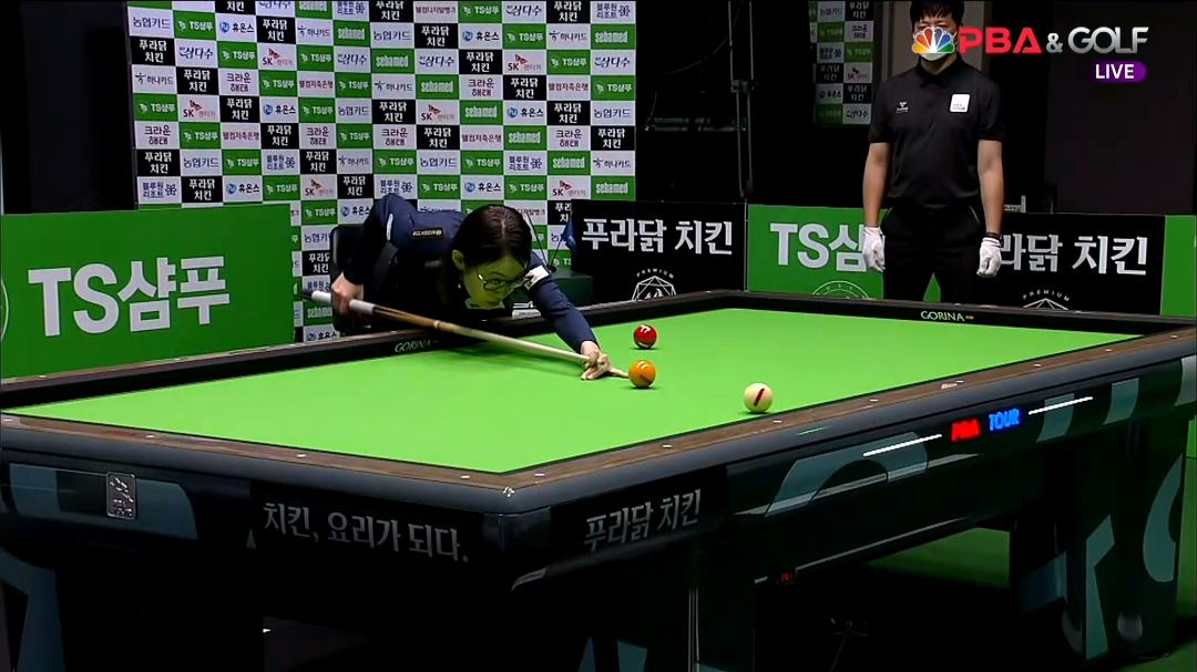 섬세한 스트록으로 5점 하이런하며 역전에 성공하는 히다[TS샴푸·푸라닭 LPBA 챔피언십 2022] | 다음스포츠