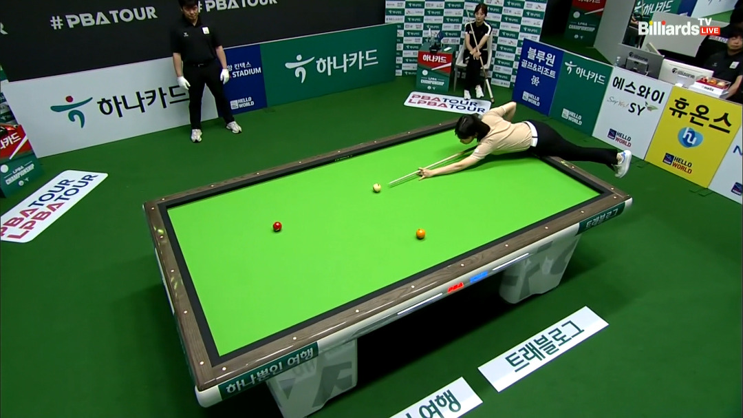 다음스포츠 | 상대의 부진을 파고들며 하이런으로 2세트 승리하는 이미래[하나카드 LPBA 챔피언십 23-24]