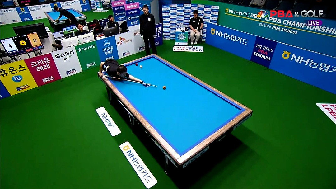 다음스포츠 | 숨막히는 공격력 대결! 연속 뱅크샷 성공으로 하이런 8점, 김영원[NH농협카드 PBA챔피언십 24-25]