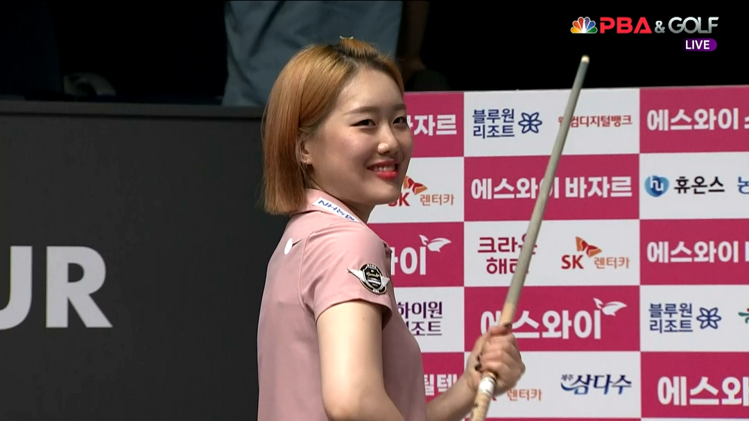 다음스포츠 | 짜릿한 역전승! 원뱅크 걸어치기 짧게 성공하면서 8강에 진출하는 김보미![에스와이 LPBA 챔피언십 23-2