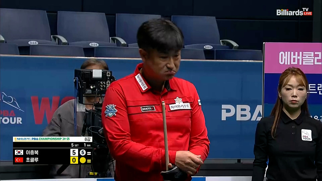 다음스포츠 | 가장 중요한 순간 가장 중요한 3뱅크샷 득점하는 이충복[NH농협카드 PBA챔피언십 24-25]