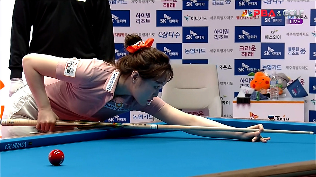 다음스포츠 | 절정에 이른 김보미의 공격력!!순식간에 5점하이런[SK렌터카 제주 LPBA월드챔피언십2024]