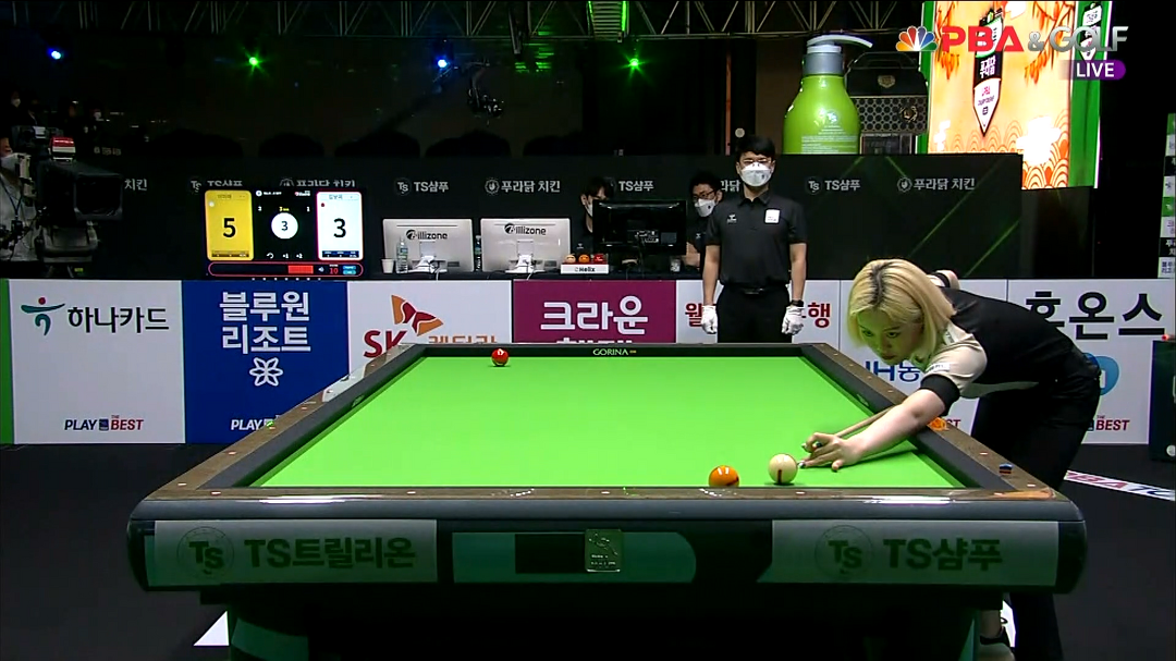 다음스포츠 | 멋진 걸어치기 이후 연속 득점으로 살아나는 김보미[TS샴푸·푸라닭 LPBA 챔피언십 2022]