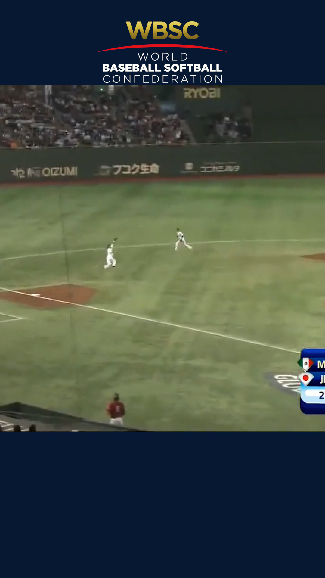 프리미어12 일본 국대의 화려한 수비! #WBSC #세계야구소프트볼연맹 #프리미어12 - 오늘의 숏 beta