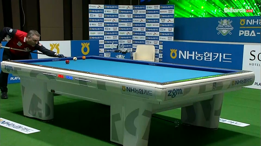 다음스포츠 | 다시 한번 7점 하이런하며 바로 세트포인트 만드는 쿠드롱[NH농협카드 PBA 챔피언십 22-23]