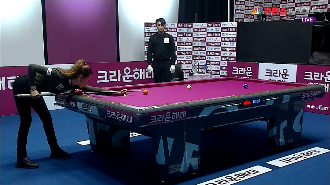 스롱 vs 김가영 8강 4세트 HL[크라운해태 LPBA 챔피언십 2023] | 다음스포츠