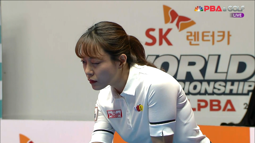 다음스포츠 | 뱅크샷 득점 추가하면서 2세트 승기를 잡는 임경진[SK렌터카 LPBA 월드챔피언십 2023]