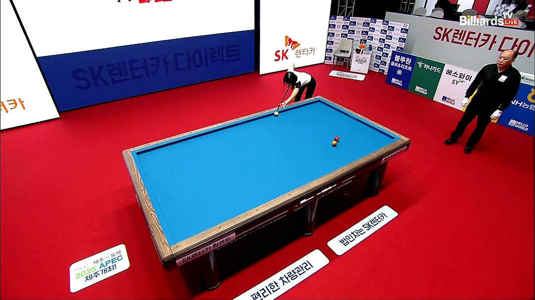 다음스포츠 | 6이닝 무득점에서 다득점으로!!좋은 3뱅크샷 용현지[SK렌터카 제주 LPBA월드챔피언십2024]