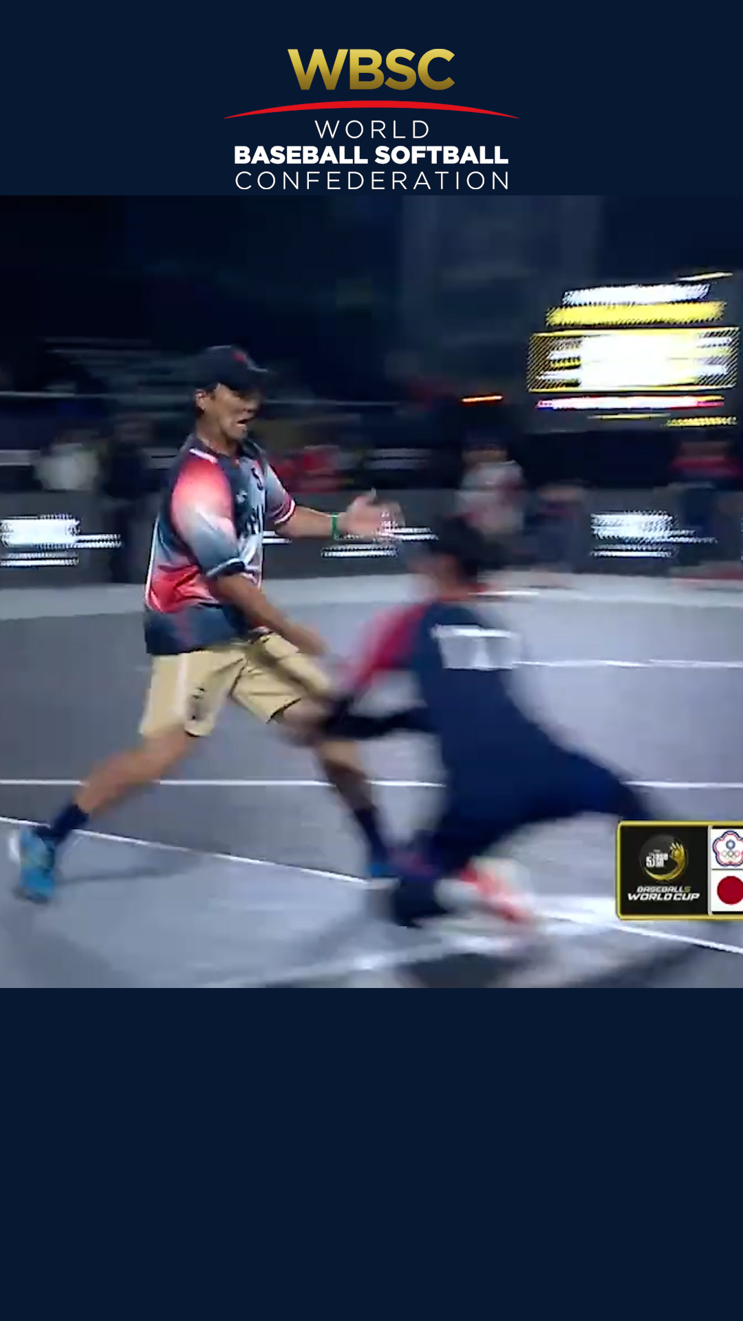 끝내기 안타 막는 끝내주는 수비! #WBSC #세계야구소프트볼연맹 #베이스볼5 #주먹야구 #베이스볼5월드컵 #야구 #Baseball5 - 오늘의 숏 beta