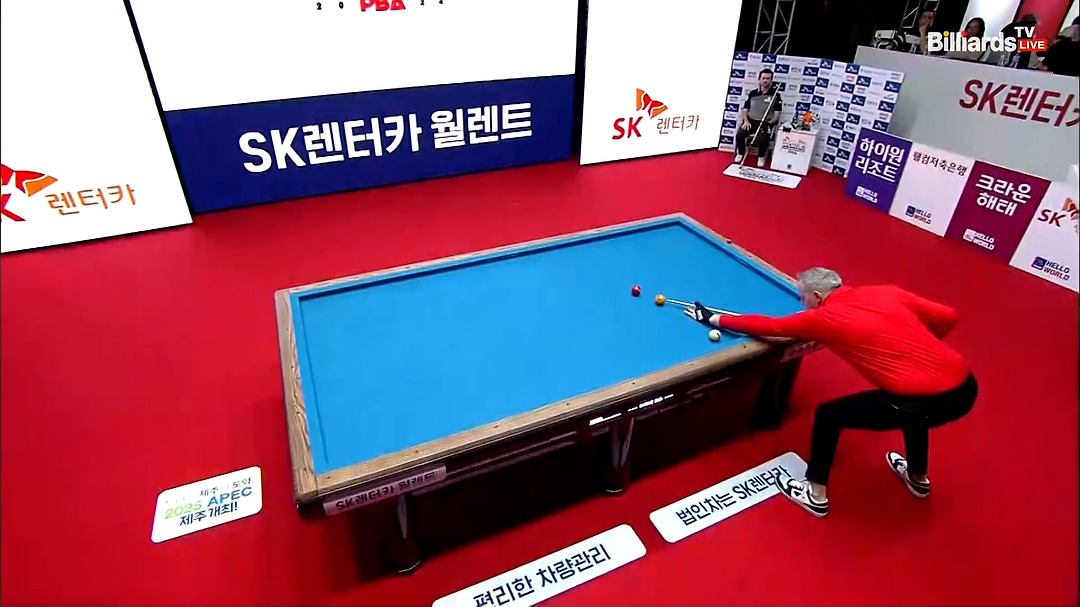 다음스포츠 | 7점 하이런하며 일방적인 경기 펼치는 레펀스[SK렌터카 제주 PBA월드챔피언십2024]