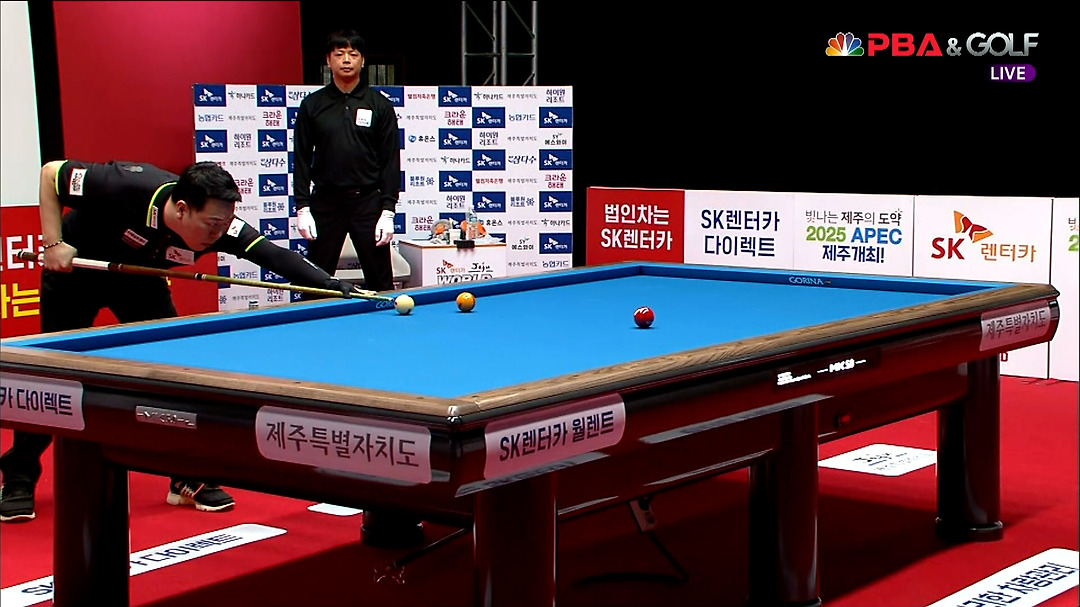 막판 무서운 집중력 강동궁!! 연속 9득점하며 매치포인트 완성[SK렌터카 제주 PBA월드챔피언십2024] | 다음스포츠