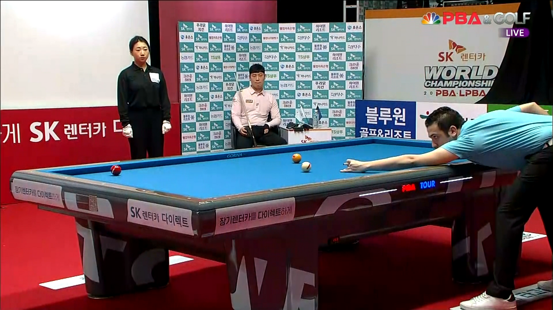 5점 하이런 추가하며 세트스코어 동점 만드는 사파타[SK렌터카 PBA 월드챔피언십 2023] | 다음스포츠