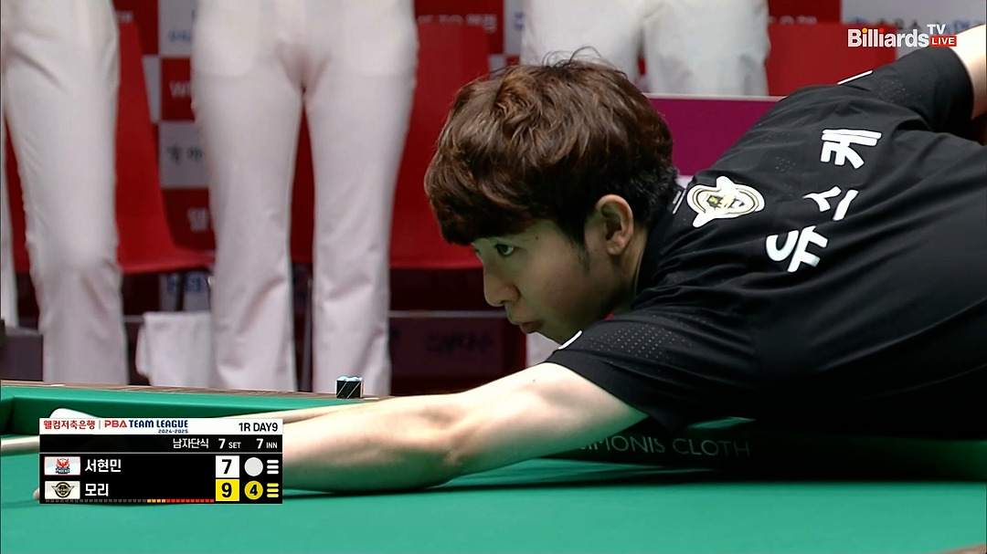 다음스포츠 | 하이런으로 멋지게 팀의 역전승을 만들어내는 모리[웰컴저축은행 PBA 팀리그 1R]