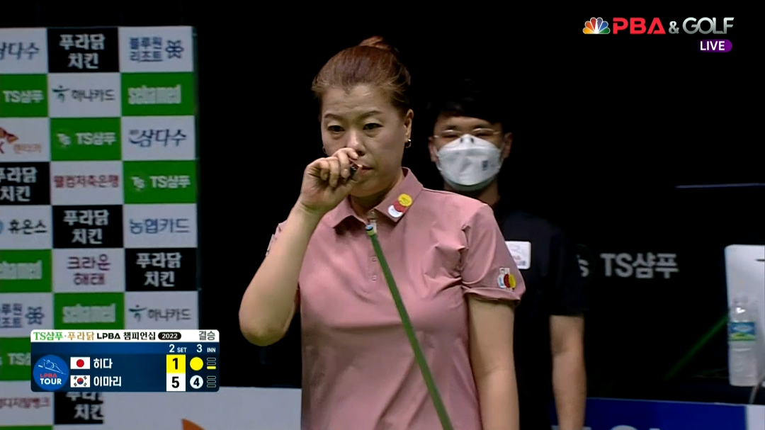다음스포츠 | 부드러운 스트록으로 4연속 득점하며 앞서나가는 이마리[TS샴푸-푸라닭 LPBA 챔피언십 2022]