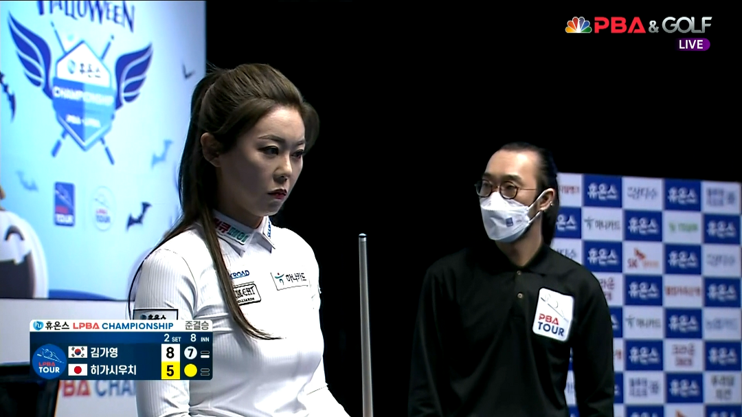 다음스포츠 | 잘 풀리지 않던 경기를 8점 하이런으로 한 번에 풀어버리는 김가영![휴온스 LPBA 챔피언십 2022]