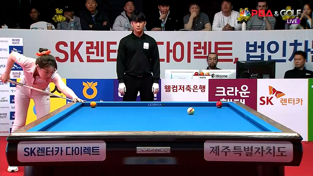 다음스포츠 | 화끈한 공격력으로 3세트 가져가는 김보미[SK렌터카 제주 LPBA월드챔피언십2024]