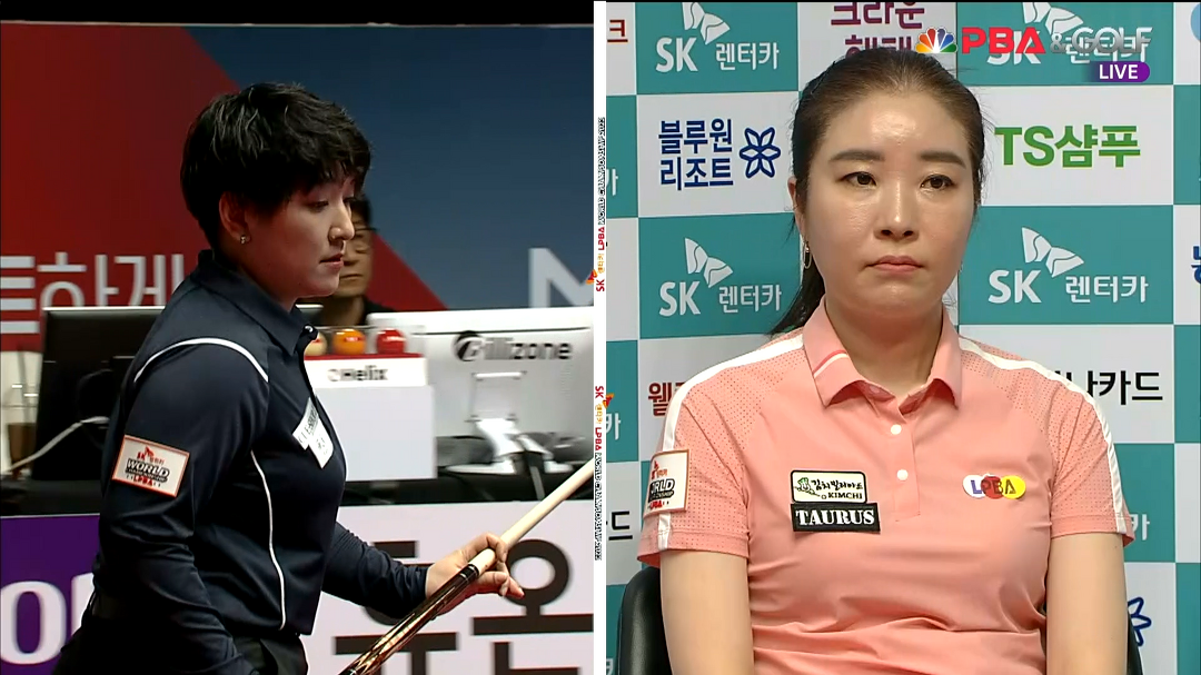 다음스포츠 | 히가시우치 vs 김갑선 32강 2세트 HL[SK렌터카 LPBA 월드챔피언십 2023]