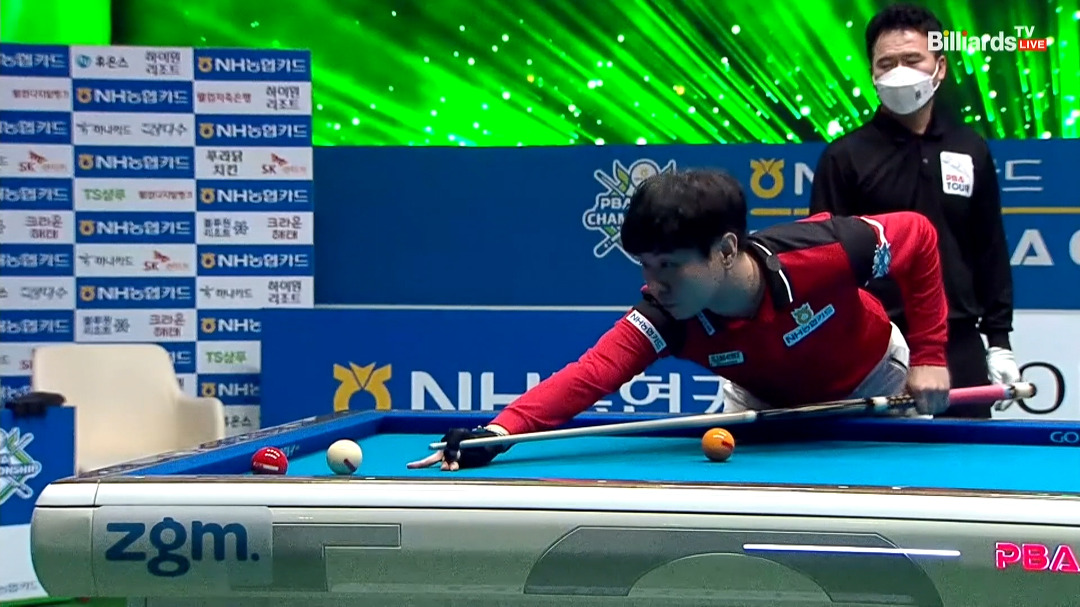 다음스포츠 | 김현우 vs 권기영 128강 4세트 HL[NH농협카드 PBA 챔피언십 22-23]