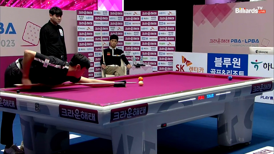 김경오 vs 전인혁 16강 3세트 HL[크라운해태 PBA 챔피언십 2023] | 다음스포츠