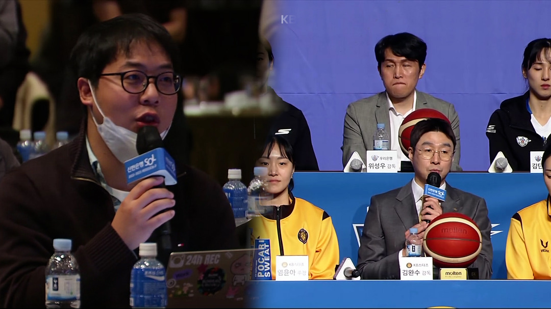 다음스포츠 | [22-23 WKBL 미디어데이] '미디어 질의 응답' 기자들과의 인터뷰