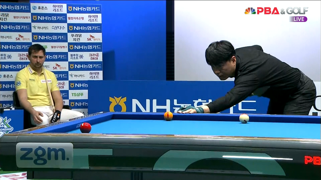 마르티네스 vs 강상구 128강 1세트 HL[NH농협카드 PBA 챔피언십 22-23] | 다음스포츠