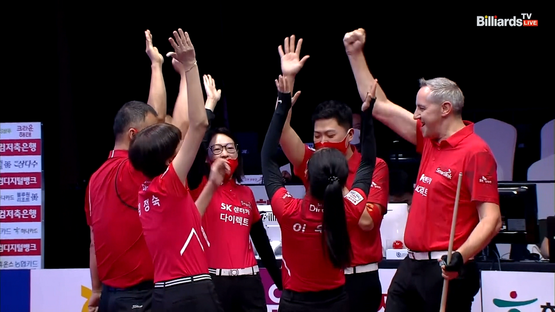 다음스포츠 | 정교한 스트록으로 매치포인트 따내면서 5연승을 달리는 SK렌터카![웰컴저축은행 PBA 팀리그 2022-202