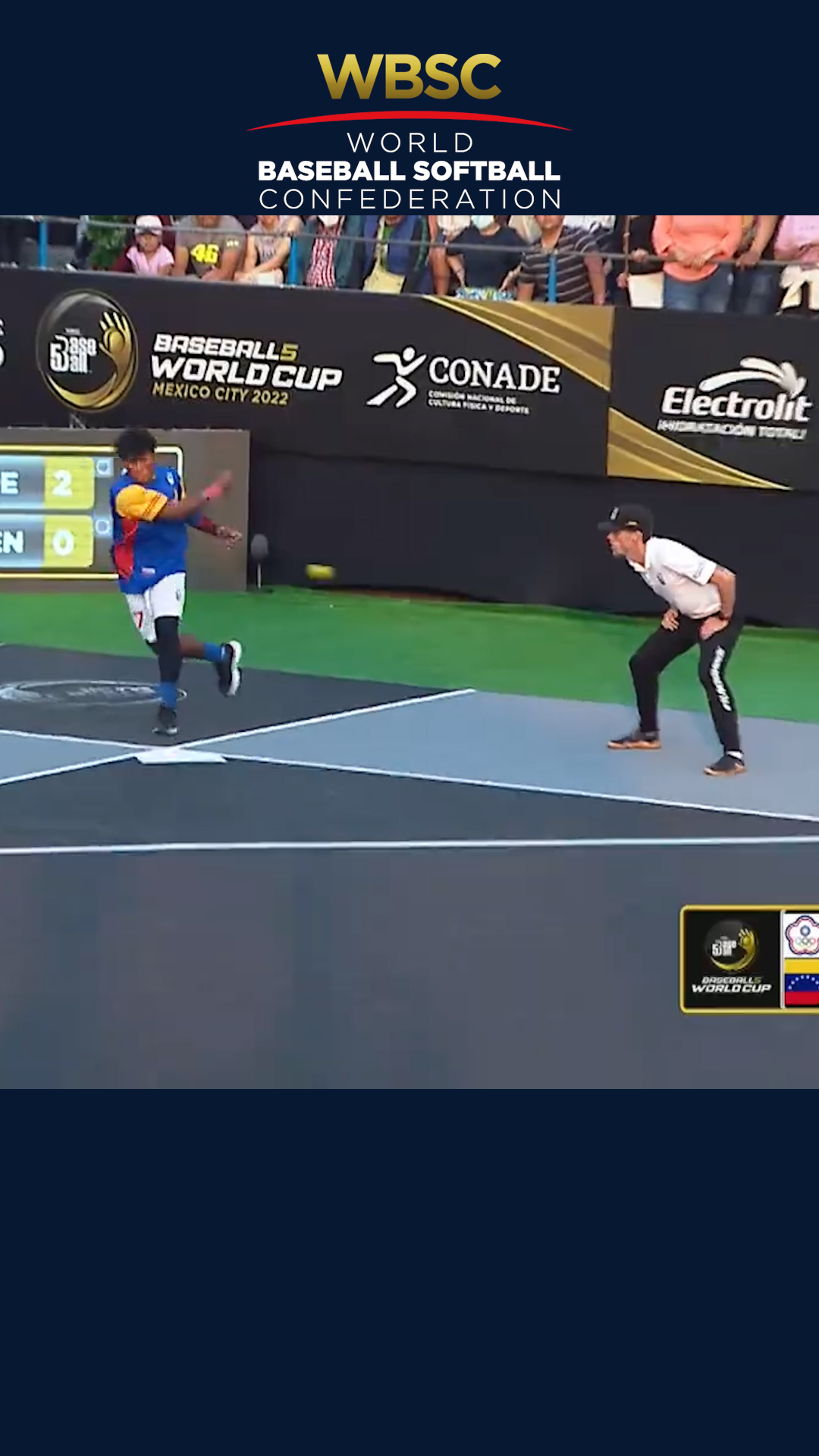 동물적인 반사신경을 보여주는 주먹야구 베이스볼5 유격수! #WBSC #세계야구소프트볼연맹 #베이스볼5 #주먹야구 #Baseball5 #베이스볼5월드컵 - 오늘의 숏 beta