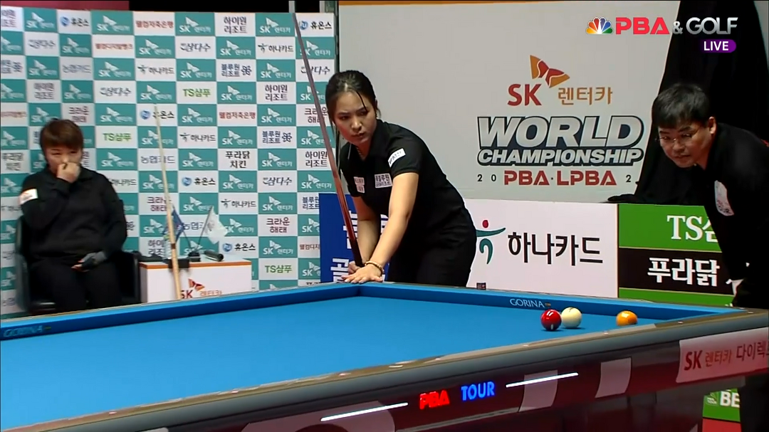 다음스포츠 | 6점 하이런으로 2세트 마무리하면서 구사일생하는 스롱[SK렌터카 LPBA 월드챔피언십 2023]