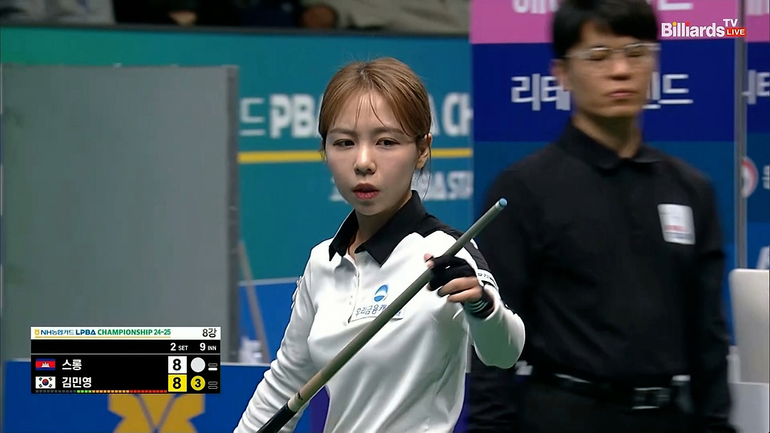 다음스포츠 | 특유의 정교함으로 4연속득점치며 역전하는 김민영[NH농협카드 LPBA챔피언십 24-25]