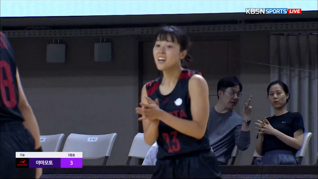 다음스포츠 | '성공률 100퍼센트!' 영점이 제대로 잡힌 야마모토의 3점 슛 / 1Q