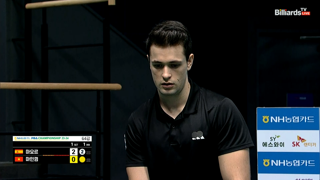 다음스포츠 | 초구를 정확하게 풀어내면서 연속 뱅크샷 성공하는 마요르![NH농협카드 PBA 챔피언십 23-24]