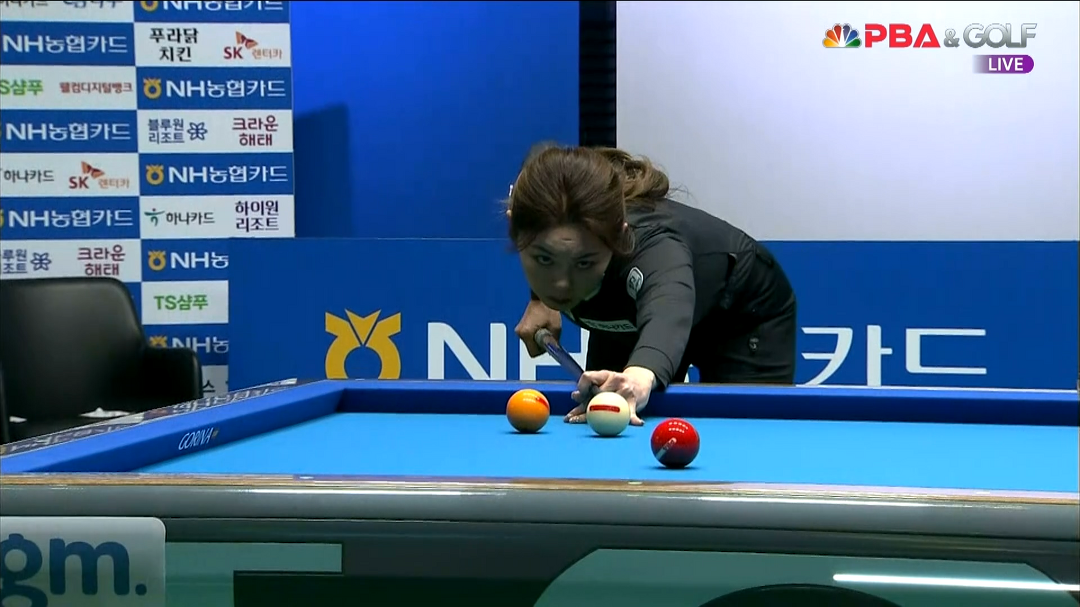 다음스포츠 | 깔끔한 포지션 플레이로 4연속 득점 마무리하는 김가영[NH농협카드 LPBA 챔피언십 22-23]