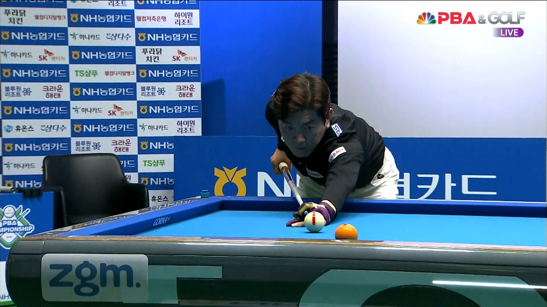 깔끔한 4연속 득점으로 승기를 잡는 김재근[NH농협카드 PBA 챔피언십 22-23] | 다음스포츠