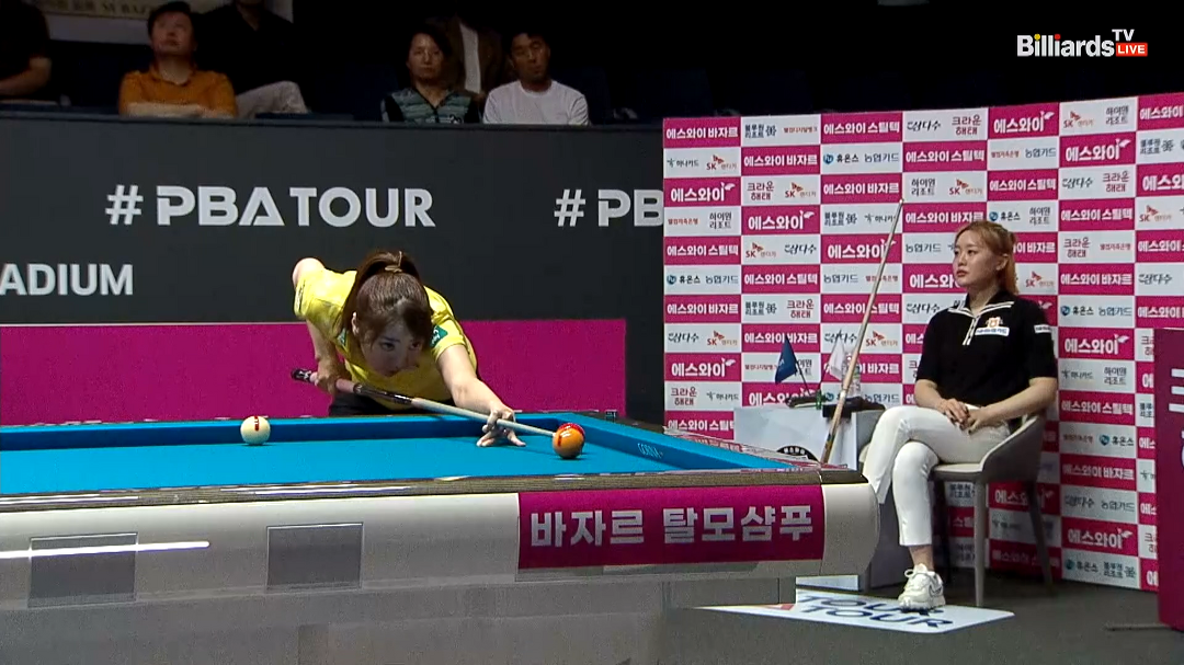 다음스포츠 | 깔끔한 되돌아오기 3뱅크샷!! 역전에 성공하는 사카이!![에스와이 LPBA 챔피언십 23-24]