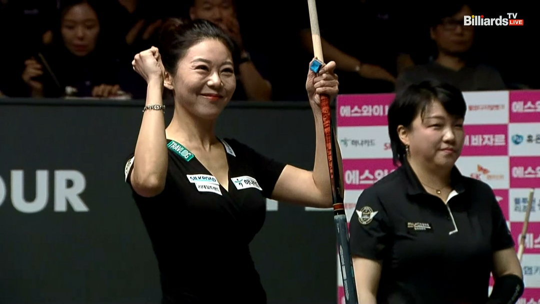 다음스포츠 | 준결승 마지막 자리에 안착! 매치포인트 놓치지 않으면서 승리하는 김가영![에스와이 LPBA 챔피언십 23-2