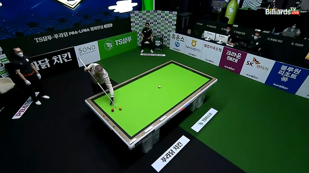 쿠드롱 vs 이영훈 32강 4세트 HL[TS샴푸-푸라닭 PBA 챔피언십 2022] | 다음스포츠