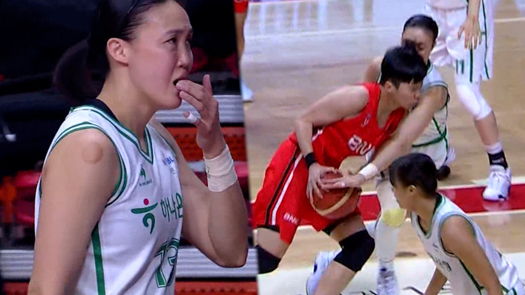 다음스포츠 | '또 한 번 치아 부상?' 굉장히 고통스러워하는 김정은 / 3Q