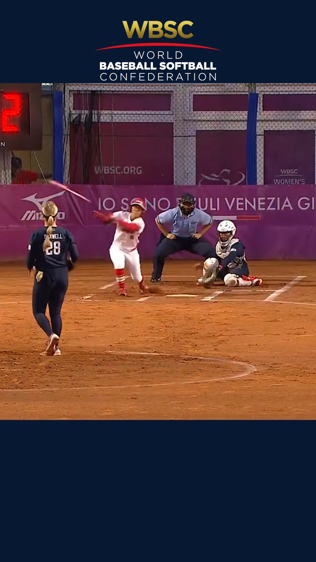 방망이가 날라간 사연! 여자 소프트볼 월드컵 #WBSC #세계야구소프트볼연맹 #여자소프트볼월드컵 - 오늘의 숏 beta