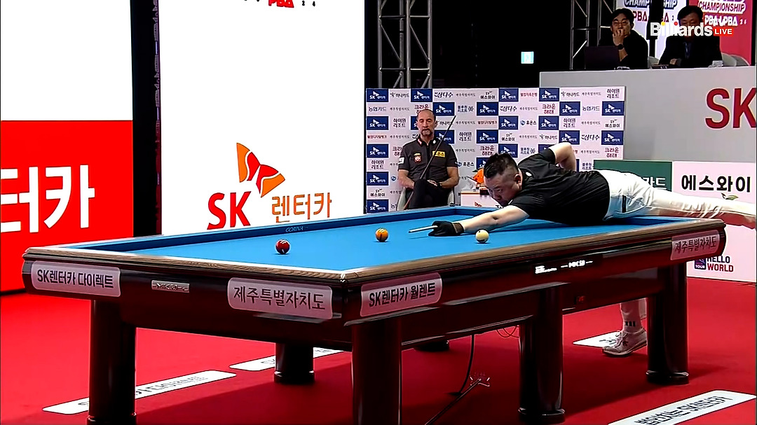 다음스포츠 | 사이그너의 장타에도 감이 살아있는 서현민의 8연속득점[SK렌터카 제주 PBA월드챔피언십2024]