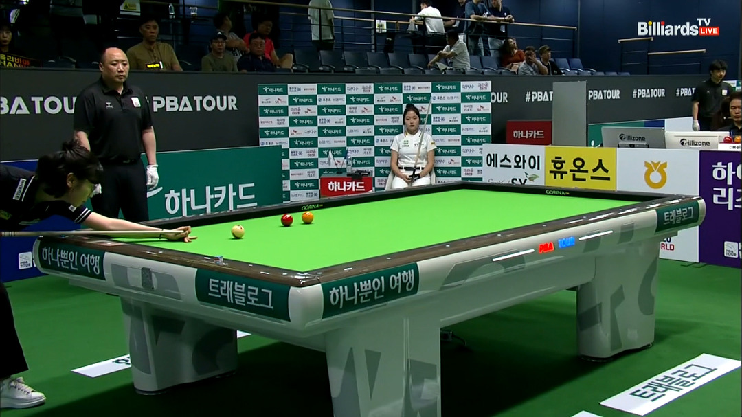 연속 3뱅크샷 성공!!3세트 멋지게 역전승하는 이미래[하나카드 LPBA 챔피언십 23-24] | 다음스포츠